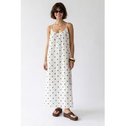 Punkted A-Linien-Maxikleid