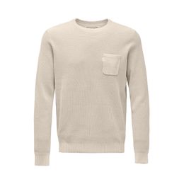 Salsa Jeans Pullover Herren Gr&ouml;&szlig;e M hellbeige