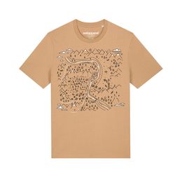 Watapparel Shirt 'Landschaft' male size XS Beige / Black