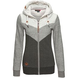 Ragwear Zip-Up Hoodie female size XXL Blue / Brown / Grey