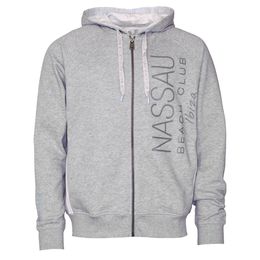 Nassau Beach Club Sweatjacke Herren Gr&ouml;&szlig;e XXXL blau / dunkelgrau / graumeliert