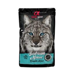 alpha spirit Cat Pouch Mousse 24x85g Thunfisch und Seebrasse