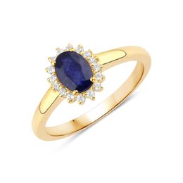 Rafaela Donata Ring Damen Gr&ouml;&szlig;e 50 blau / gold / wei&szlig;