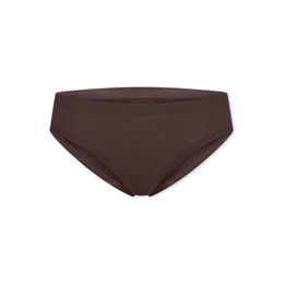 Schiesser Slip ' Invisible Cotton ' Damen Gr&ouml;&szlig;e S/M dunkelbraun