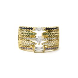 Luxenter Ring 'Thihsak' Damen Gr&ouml;&szlig;e 50/60 gold
