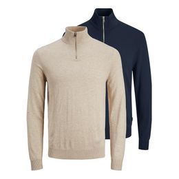 Jack & Jones Jack & Jones Pullover 'Emil Knit' Herren Gr&ouml;&szlig;e M nachtblau