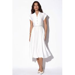 Strukturiertes Maxikleid mit G&uuml;rtel