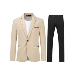 YOUTHUP Anzug Herren Gr&ouml;&szlig;e 50 khaki