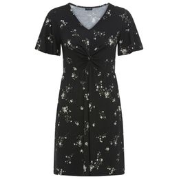 Laura Scott Sommerkleid in schwarz-gebl&uuml;mt | Gr.: 40