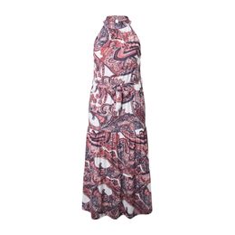 Ulla Popken Dress female size 46/48 Light brown / Red / Off white