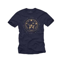 Makaya Shirt 'Felge' Herren Gr&ouml;&szlig;e XXL blau
