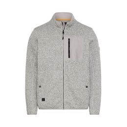 Camel Active Fleecejacke mit hohem Stehkragen Herren Gr&ouml;&szlig;e 4XL grau