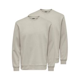 Only & Sons Only & Sons Sweatshirt 'Connor' Herren Gr&ouml;&szlig;e M hellgrau