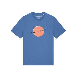 Watapparel T-Shirt 'Countryside 01' Herren Gr&ouml;&szlig;e XXXL hellblau / pfirsich / schwarz / wei&szlig;