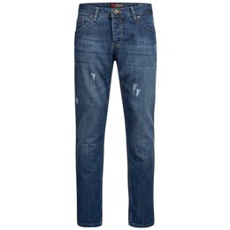 Alessandro Salvarini Jeans 'Carlo ' male size 34 Blue / Brown