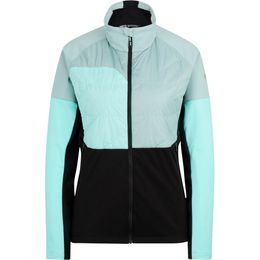 Ziener Fleecejacke 'NORELA' Damen Gr&ouml;&szlig;e XXL blaumeliert / schwarz