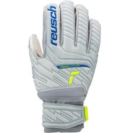 Reusch Sporthandschuhe 'Attrakt Grip Finger Support' Herren Gr&ouml;&szlig;e XL/XXL blau / neongelb / hellgrau