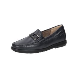 Sioux Mokassin ' Cortizia-718-H-SC ' Damen Gr&ouml;&szlig;e 40 dunkelblau Sommerschuhe
