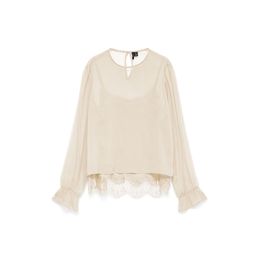 V&eacute;ro Moda Vero Moda Bluse 'VMLalie' Damen Gr&ouml;&szlig;e L beige