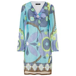 ana alcazar Dress 'Wemara' female size 36 Light blue / Brown / Green / White