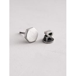 Reytel Ohrring 'HEXAGON' Herren Gr&ouml;&szlig;e XS/XL silber