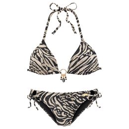 Bruno Banani LM Bikini female size M Cappuccino / Light brown / Dark brown / Gold / Black