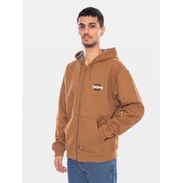 Dickies Zip-Up Hoodie 'THRASHER x Zip Through Brown Duck' male size XL Brown