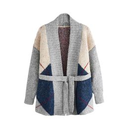 Next Strickjacke Damen Gr&ouml;&szlig;e XS beige / navy / graumeliert