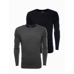 Ombre Shirt Herren Gr&ouml;&szlig;e L grau / schwarz