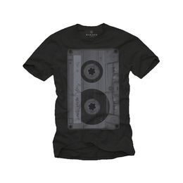 MAKAYA Shirt 'Tape' male size S Black