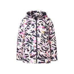 Ulla Popken Winter Jacket female size 4XL/5XL Sky blue / Light pink / Black / White