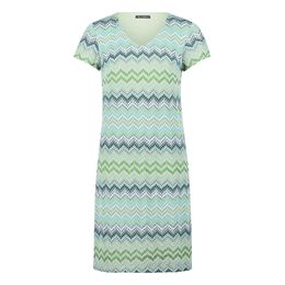 Betty Barclay Summer Dress female size 48 Light blue / Light green / Black / White