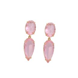 faina Ohrringe Damen Gr&ouml;&szlig;e One Size gold / rosa