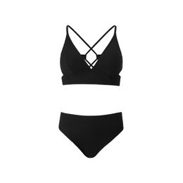 Cupshe Bikini female size XS mottled black
