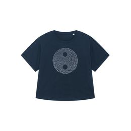 Life-tree Oversizeshirt 'Oversized Shirt Women YinYang' Damen Gr&ouml;&szlig;e XS navy