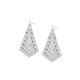 faina Ohrringe Damen Gr&ouml;&szlig;e One Size silber / transparent