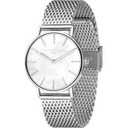Liebeskind Berlin Uhr Damen Gr&ouml;&szlig;e One Size silber / perlwei&szlig;
