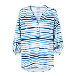 TATUUM Blouse 'Baleanka' female size L Blue / Navy / White