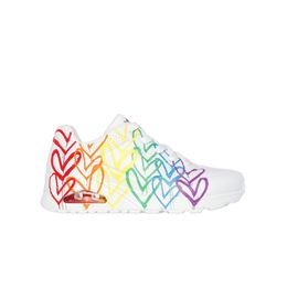 Skechers Sneaker 'UNO-FULL OF LOVE' Damen Gr&ouml;&szlig;e 39 blau / gelb / orange / rot / wei&szlig; Sommerschuhe