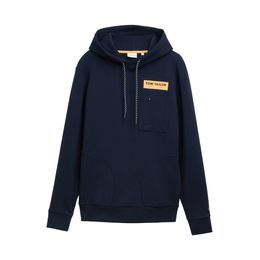 Tom Tailor Sweatshirt male size M Dark blue / Orange