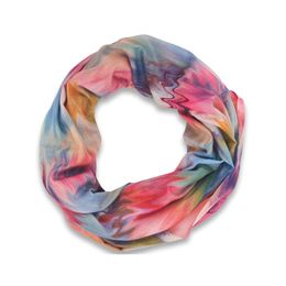 styleBREAKER Schal 'Loop Schal mit Aquarell Wellenmuster' Damen Gr&ouml;&szlig;e One Size bunt