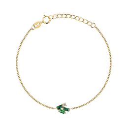 Christ Armband Damen Gr&ouml;&szlig;e One Size gold / smaragd