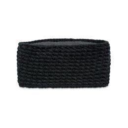 styleBREAKER Headband 'Breites Grob Geh&auml;keltes Stirnband Einfarbig' female size One size Black
