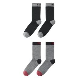 Reima Athletic Socks ' Parit ' boy size 30/33 Grey / Blood red / Black