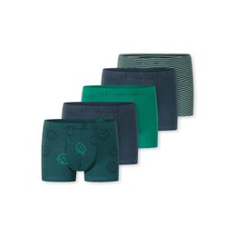 Schiesser Trunk ' 95/5 Multi ' Jungen Gr&ouml;&szlig;e 140 dunkelblau / gr&uuml;n / dunkelgr&uuml;n