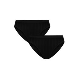 Albero Natur Panty 'Bio-Baumwoll-Slip Jacquard - 2er Pack' female size L Black