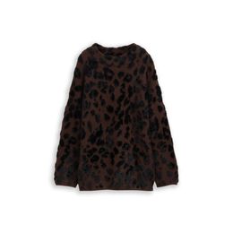 Tom Tailor Pullover Damen Gr&ouml;&szlig;e M dunkelbraun / schwarz
