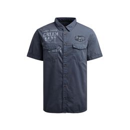 CAMP DAVID Button Up Shirt male size XL Blue