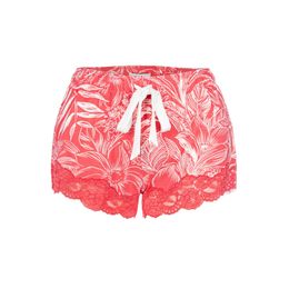 PJ Salvage Pyjamashorts 'Lazy Days' Damen Gr&ouml;&szlig;e L rot / wei&szlig; Sommerkleid