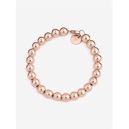Classyandfabulous Jewelry Armband 'Kugelarmband 8mm 14k Gold filled/ 14k Ros&eacute;gold filled/ 925 Sterling Silber' Damen Gr&ouml;&szlig;e 19 cm rosegold
